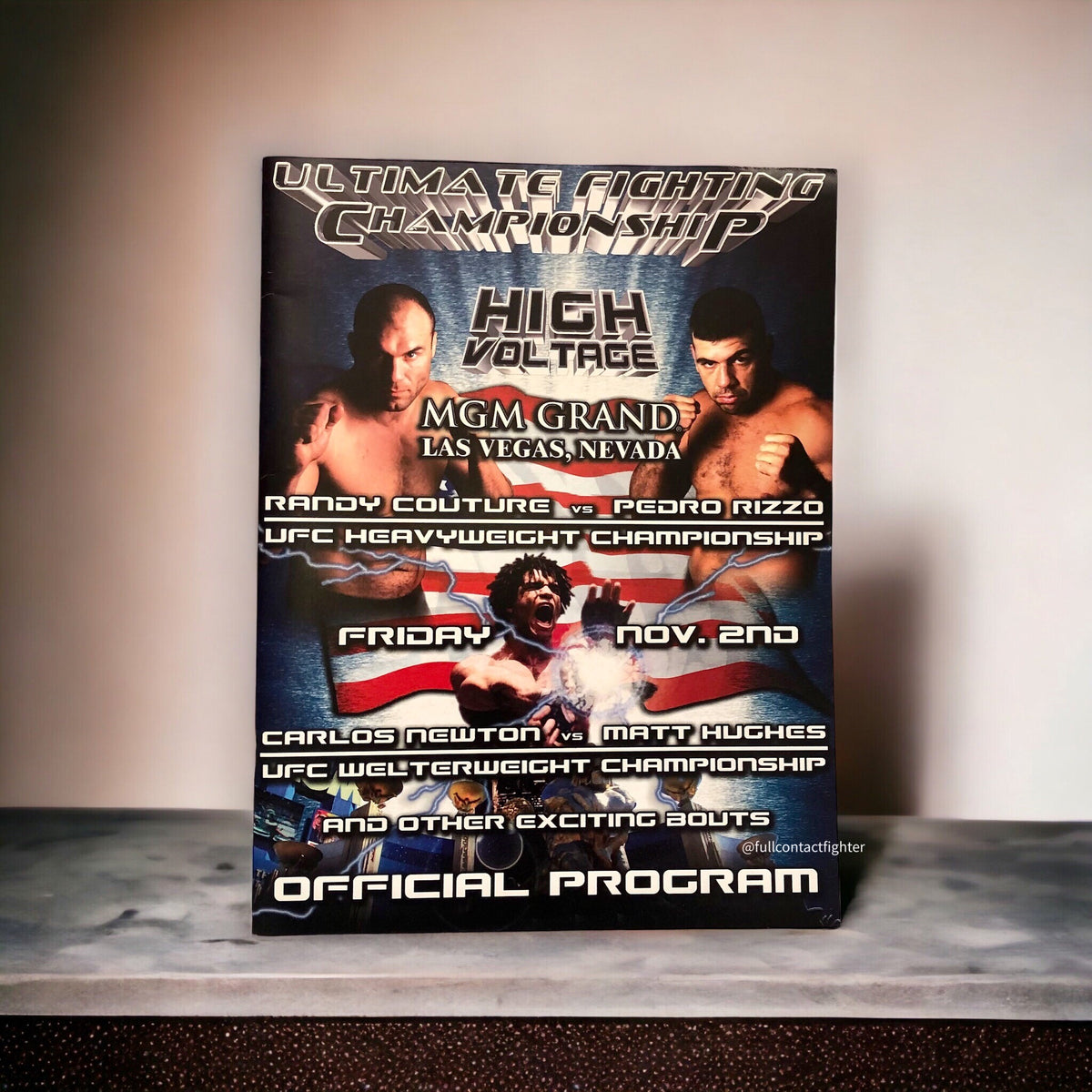 UFC 34 High Voltage Official Program – Full Contact Fighter
