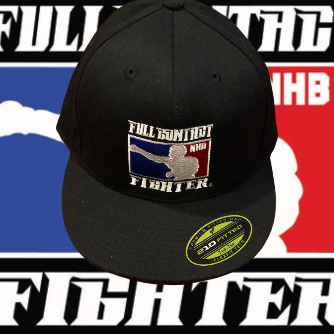 FCF FLEXFIT FLAT BRIM LOGO HAT BLACK – Full Contact Fighter